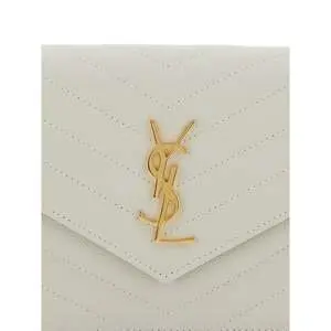 Saint Laurent Grained Calf Leather Chevron Shoulder Bag