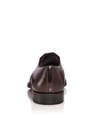 Magnanni Joseph Textured Leather Lace Up Oxfords