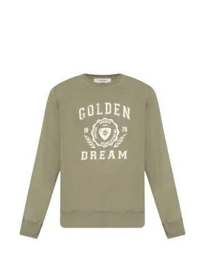 GOLDEN GOOSE Logo Cotton Sweatshirt - Multicolor