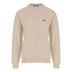 Jacquemus Organic Cotton Crew Neck Sweatshirt - Cream