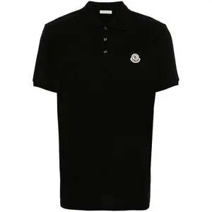 Moncler Polo Shirts - Black