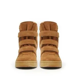 Isabel Marant Étoile Calf Leather High-top Wedge Trainers