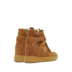 Isabel Marant Étoile Calf Leather High-top Wedge Trainers
