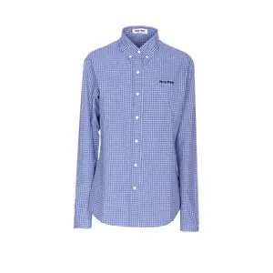 Miu Miu Check Print Logo Shirt