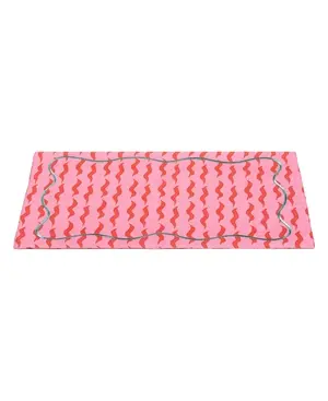 ZSA ZSA ZSU Nilufer Digital Printed Embroidered 100% Cotton Placemat, 14 X 20