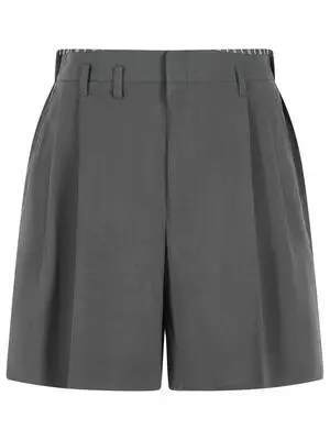 MAISON MARGIELA Cotton Blend Bermuda Shorts - Gray
