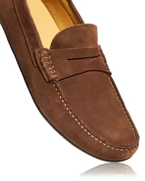Peter Millar Suffolk Suede Driver - Walnut