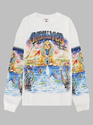 Casablanca T-shirt Con Stampa "egypt