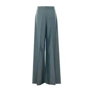 Max Mara Wool-silk Wide Leg Trousers