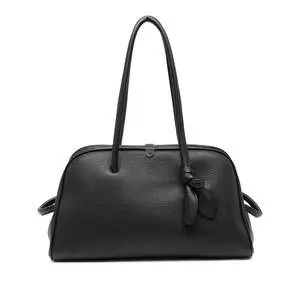 Jacquemus Grained Leather Tote Bag - Black