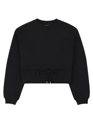 Dries Van Noten Cropped Sweatshirt With Drawstring