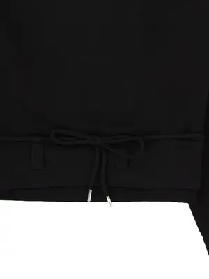 Dries Van Noten Cropped Sweatshirt With Drawstring