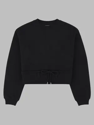 Dries Van Noten Cropped Sweatshirt With Drawstring