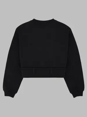 Dries Van Noten Cropped Sweatshirt With Drawstring
