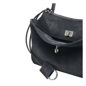 Balenciaga Small Suede Rodeo Handbag