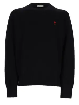 AMI Paris Maglia Con Logo - Black