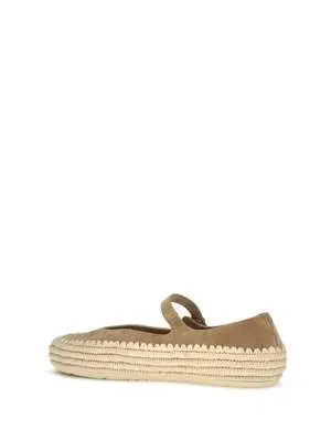 Loewe Rio Suede And Raffia Mary Jane Espadrillas