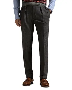 Polo Ralph Lauren Pleated Wool Regular Fit Flannel Trousers