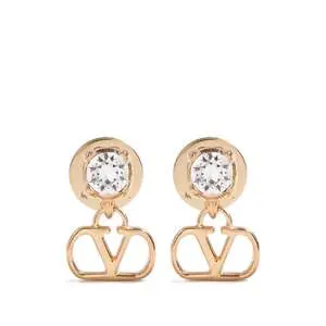Valentino Garavani Vlogo Signature Crystal Stud Earrings