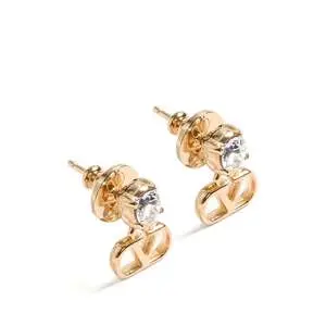 Valentino Garavani Vlogo Signature Crystal Stud Earrings