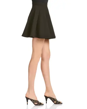 Versace Wool Flared Mini Skirt