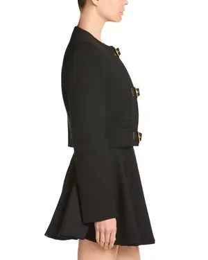 Versace Wool Buckle Front Jacket