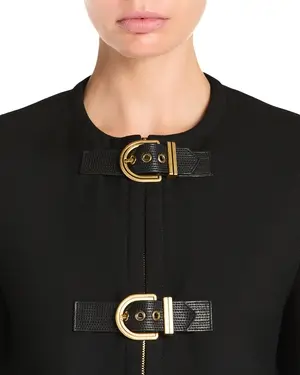Versace Wool Buckle Front Jacket