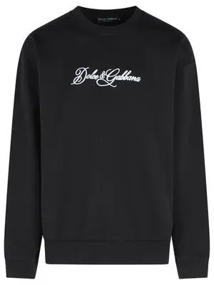 Dolce & Gabbana Cotton Sweatshirt - Black