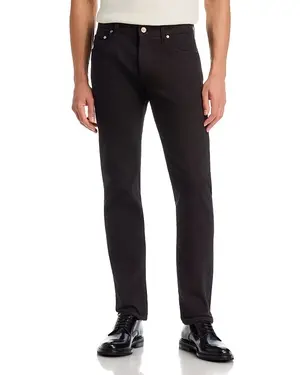 Etro Paisley Jacquard Cotton Blend Jeans - Black