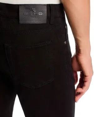 Etro Paisley Jacquard Cotton Blend Jeans