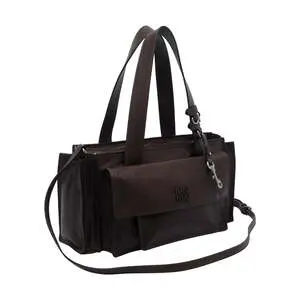 Miu Miu Utilitaire Shopping Bag With Logo