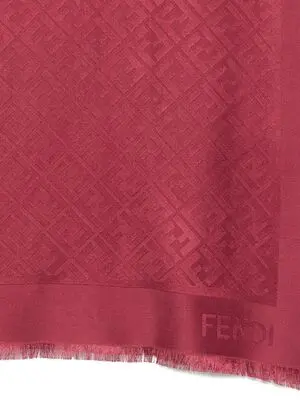 Fendi Ff Wool And Silk Shawl