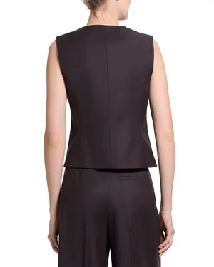 Theory Sleek Virgin Wool Wrap Vest