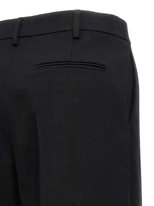 Valentino Garavani Solid Grisaille Wool Trousers