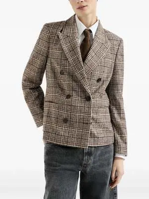 Brunello Cucinelli Prince Of Wales Check Suit-type Jacket