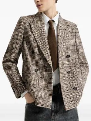 Brunello Cucinelli Prince Of Wales Check Suit-type Jacket