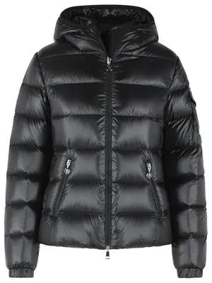 Moncler Glesse' Short Hooded Down Jacket In Polyamide - Black