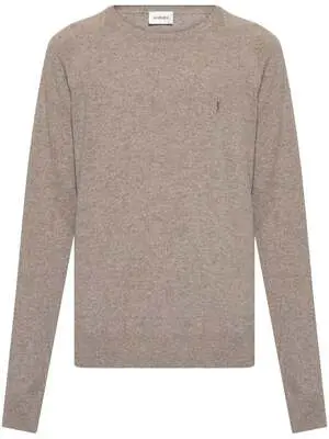 Saint Laurent Cashmere Crew-neck Sweater - Multicolor