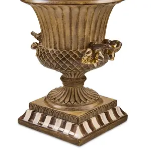 MACKENZIE-CHILDS Tabletop Stacked Pumpkins In Urn
