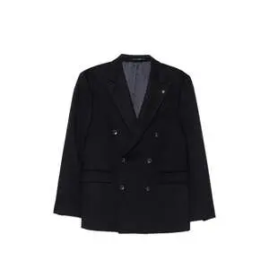 Tagliatore Virgin Wool Blend Double-breasted Blazer