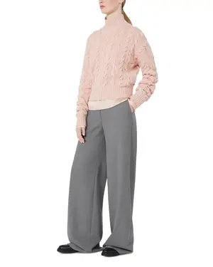 Max Mara Mstcosmo Wool And Cashmere High Neck Sweater