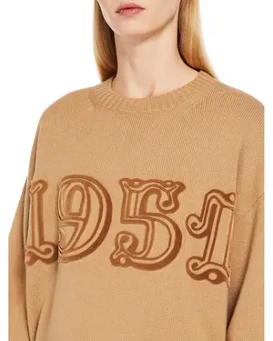 Max Mara Fido Wool & Cashmere Crewneck Sweater - Powder