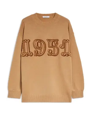Max Mara Fido Wool & Cashmere Crewneck Sweater - Powder