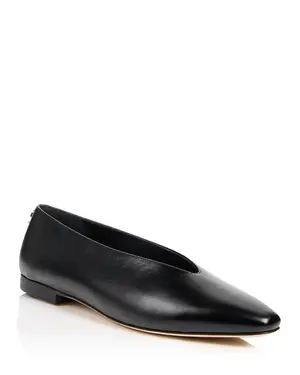 JIMMY CHOO Margot Leather Flats - Black