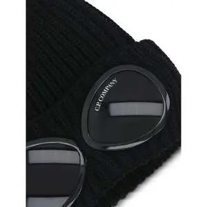 C.P. COMPANY Ribbed Knit Goggle Beanie