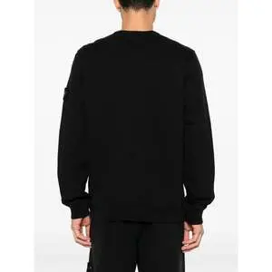 Stone Island Organic Cotton Logo Patch Sweatshirt
