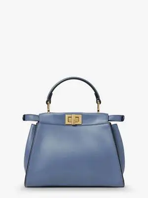 Fendi Peekaboo Mini Leather Handbag