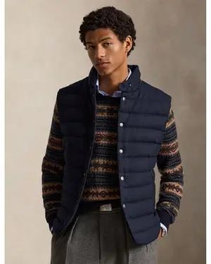 Polo Ralph Lauren The Stanwood Wool Blend Brushed Down Vest