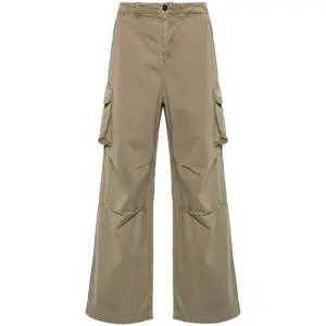 Our Legacy Wide-leg Herringbone Trousers - Green