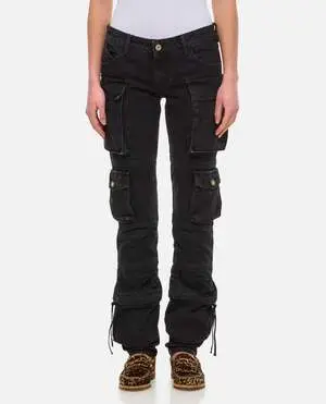 Attico Essie Denim Cargo Pants - Multicolor
